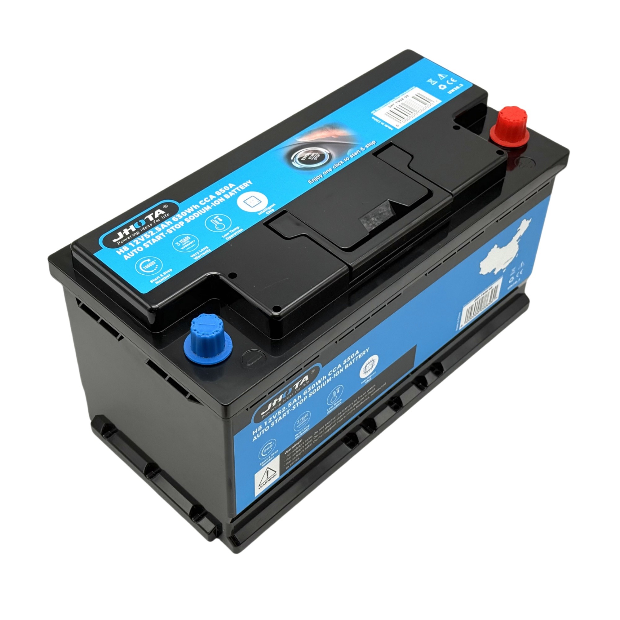 Winter choice H8 12V 60Ah Sodium Ion Grade A Battery Pack CCA 900A Car ...
